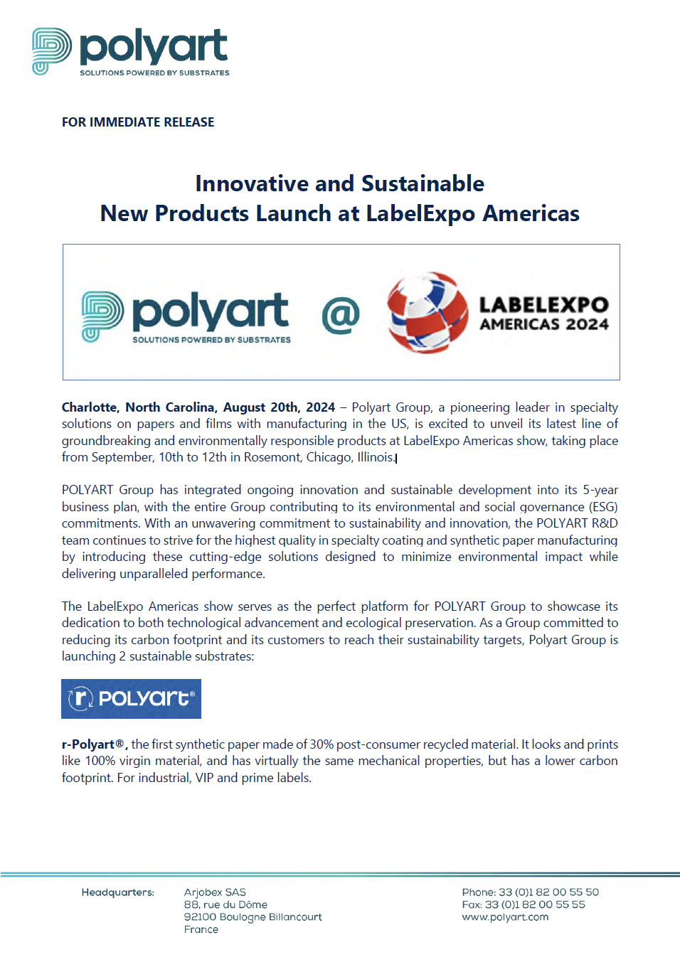 LabelExpo Americas 2024 - Polyart